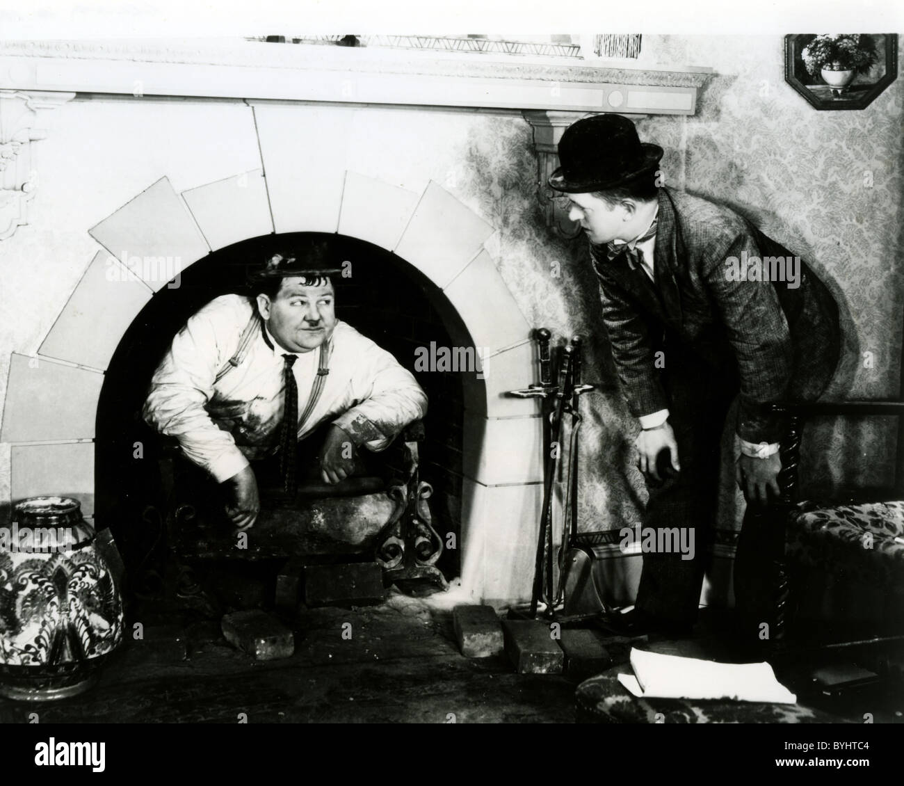 LAUREL AND HARDY Film comic duo with the thin English-born Stan Laurel ...