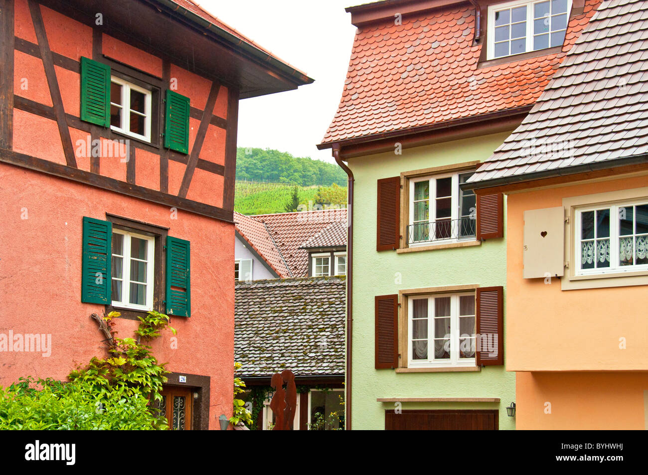 Old Houses in Staufen, Southern Germany, Alte Häuser in Staufen, Baden ...