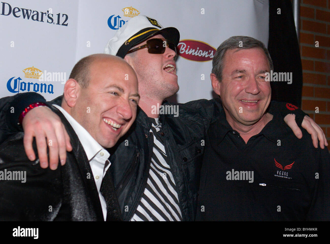 Brad Yonover, Johnny Knoxville and Dale Jensen Vegas Grand Prix ...