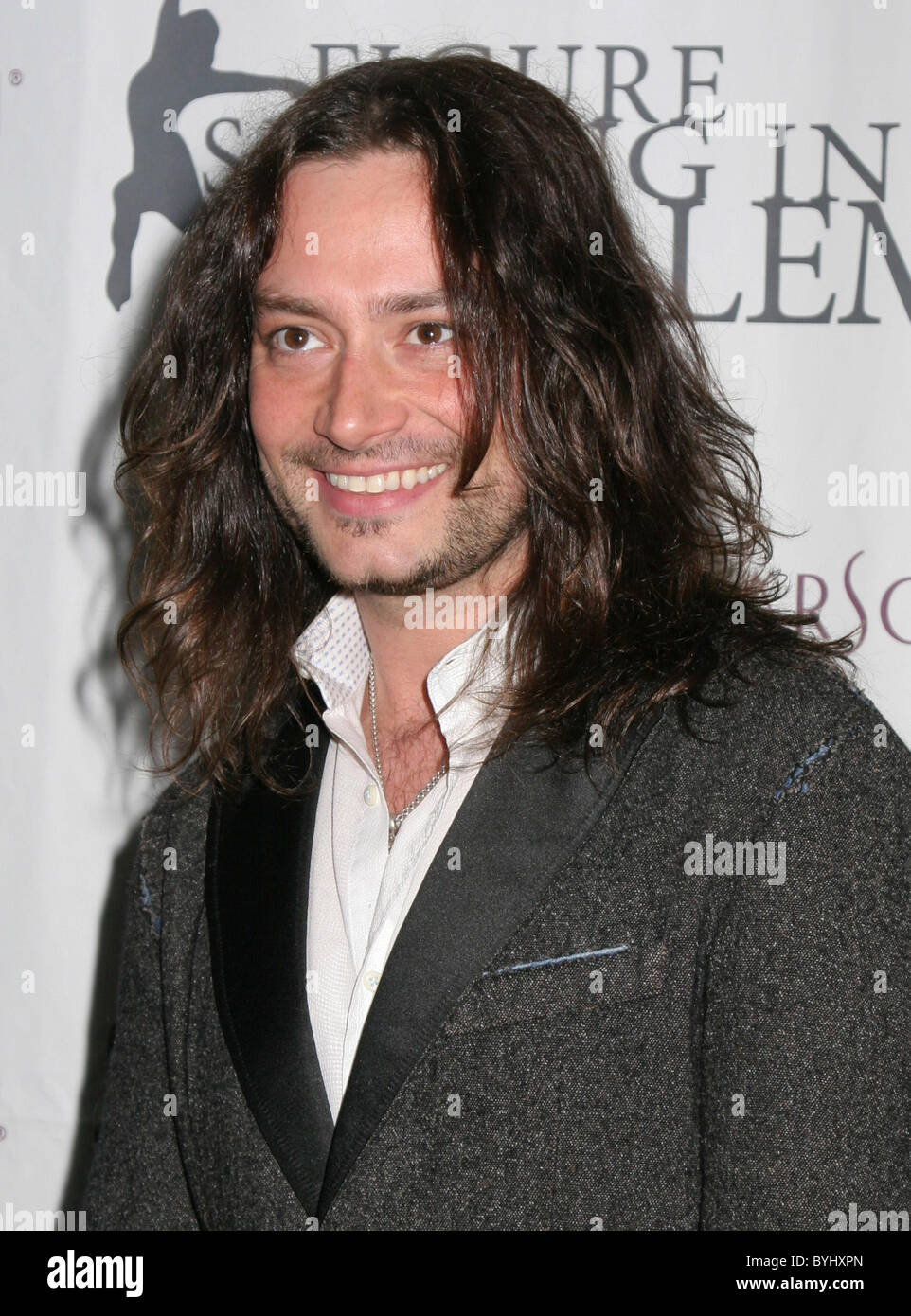 Constantine Maroulis Skating with the Stars at the Wollman Skating Rink ...