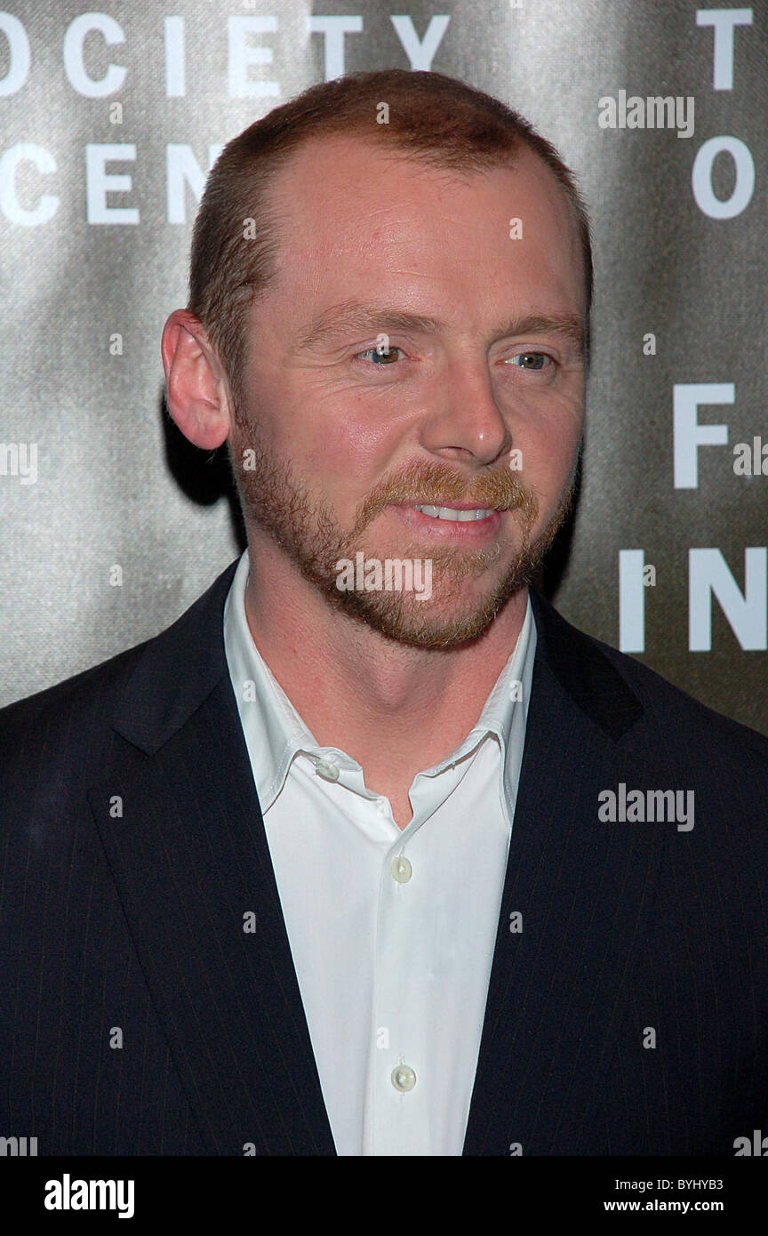 Simon Pegg New York premiere of 'Hot Fuzz' at The Film Society of ...