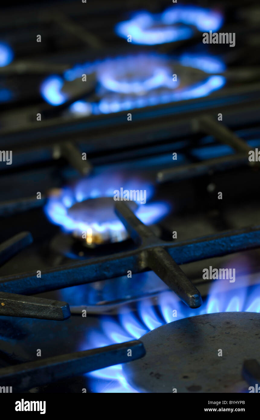 Gas fired burners Stock Photo - Alamy