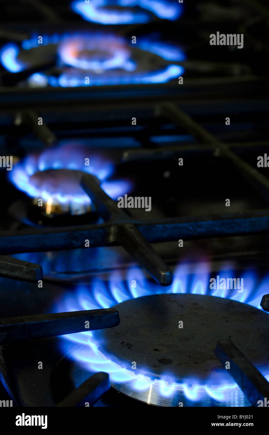 Gas fired burners Stock Photo - Alamy