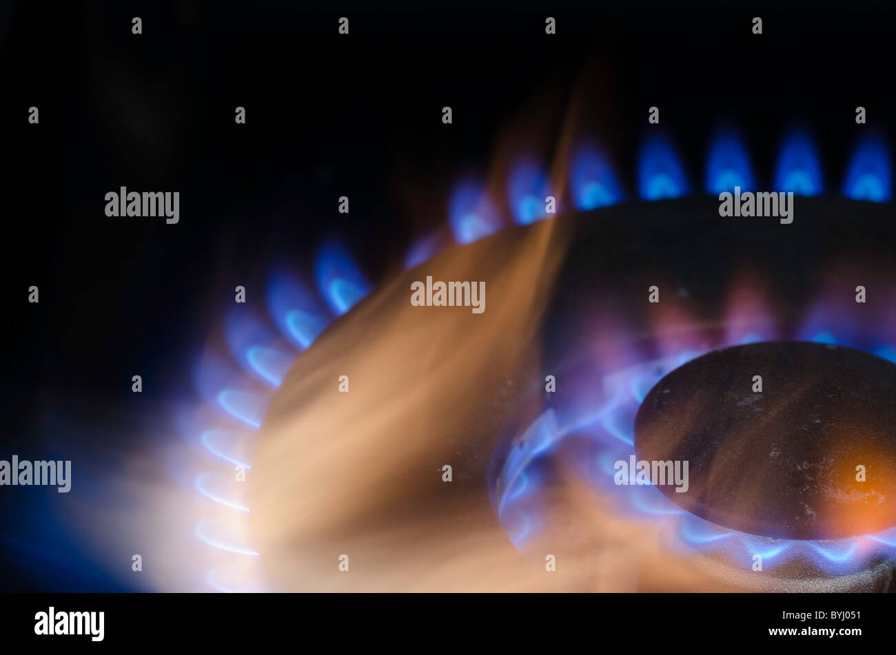 Gas fired burners Stock Photo - Alamy