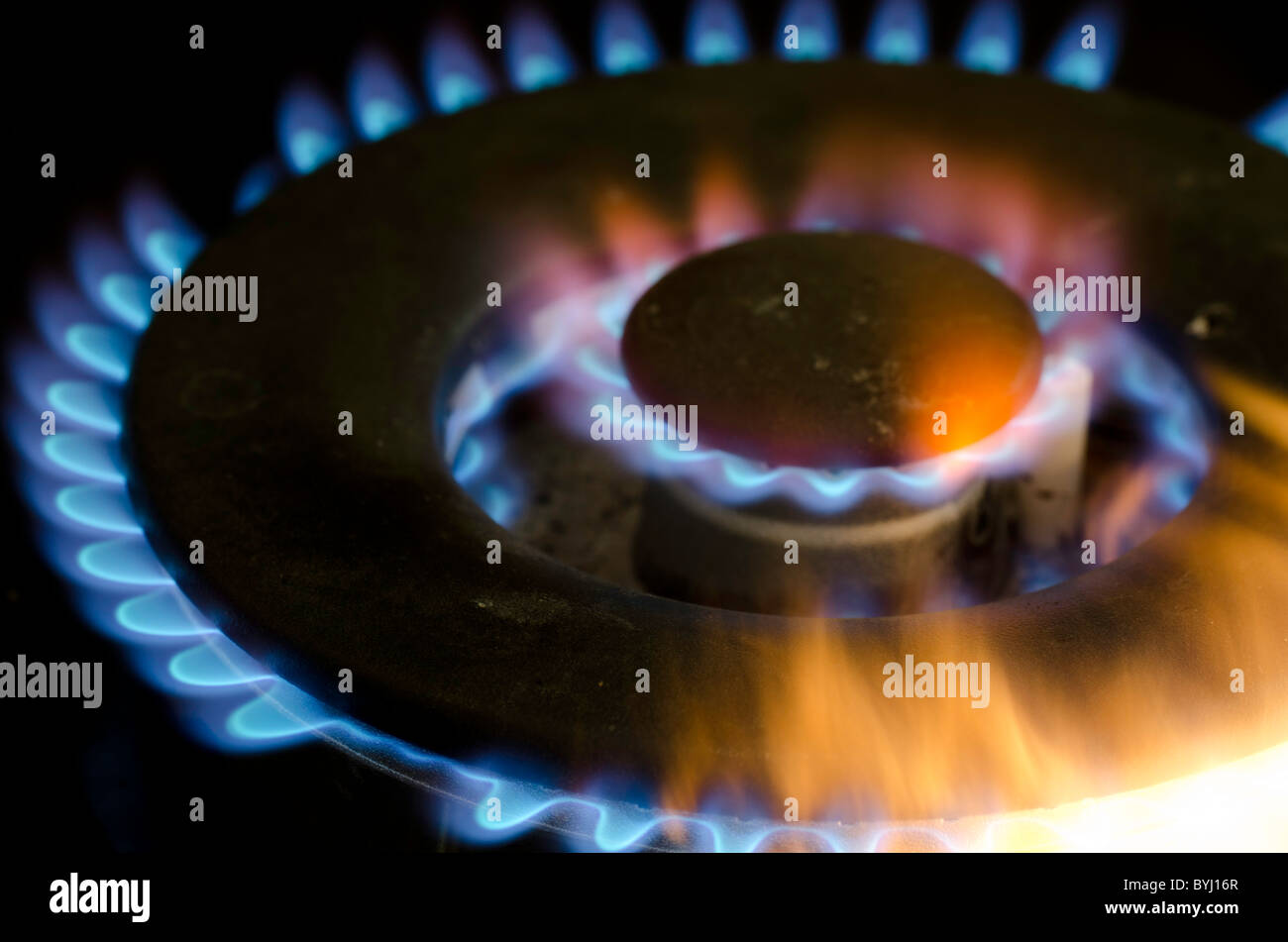 Gas fired burners Stock Photo - Alamy