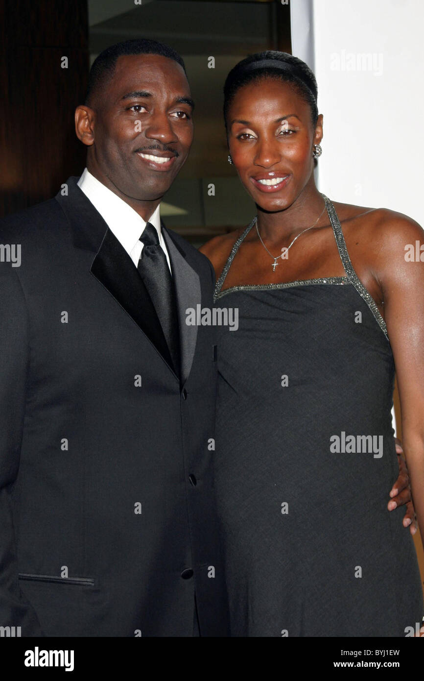 Lisa Leslie & husband Billie Awards 2007 held at the Beverly Hilton ...