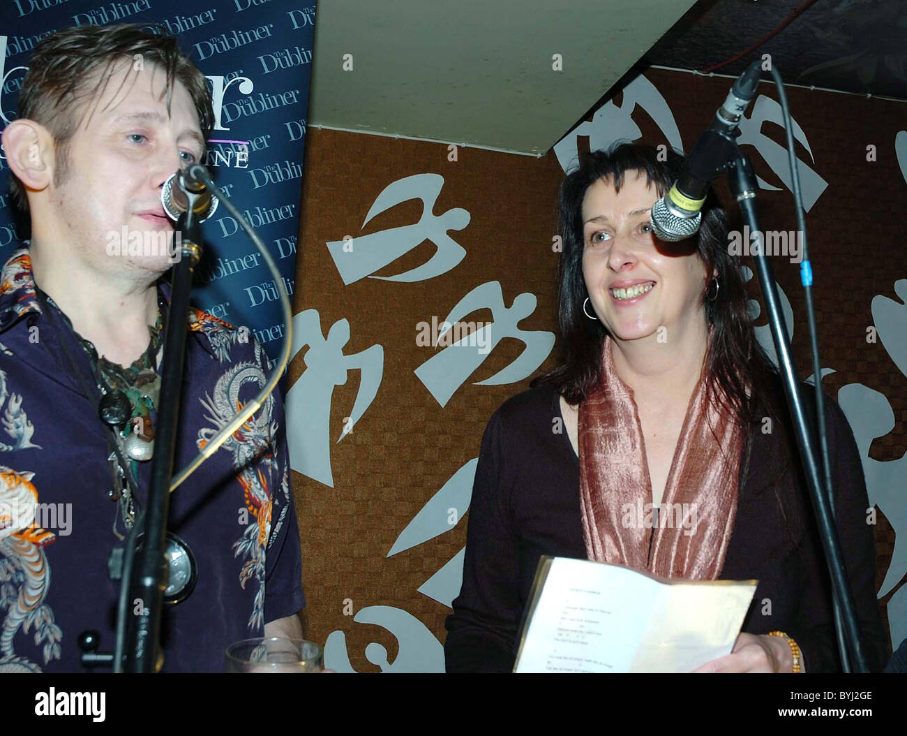 Shane MacGowan and Siobhan McGowan performing the song ' Devil In ...