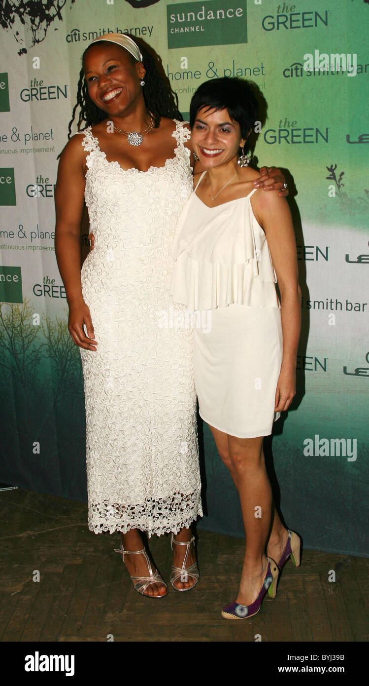 Majora Carter and Simran Sethi The Green Launch Party held at ABC ...
