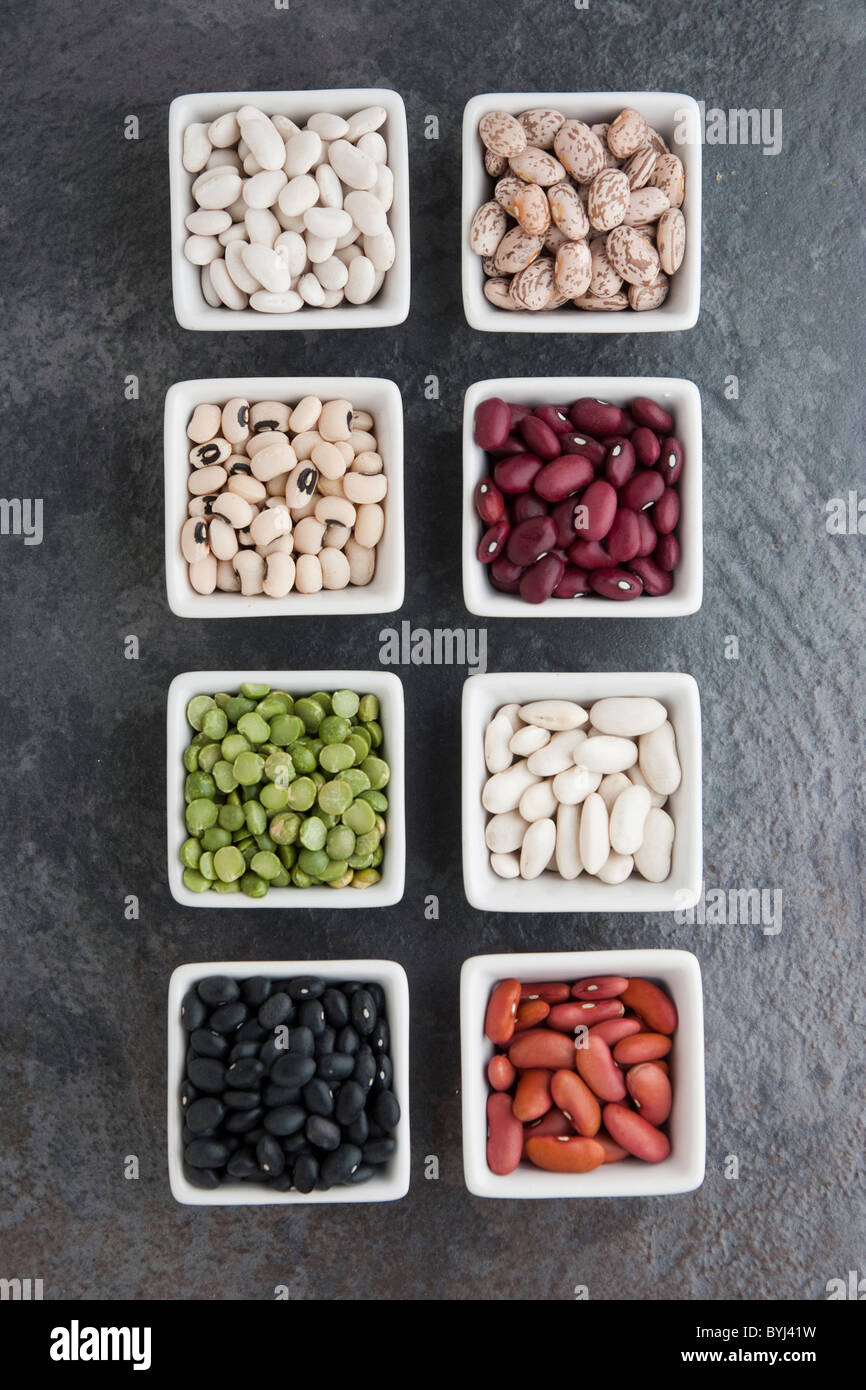 A selection of dried beans Stock Photo - Alamy