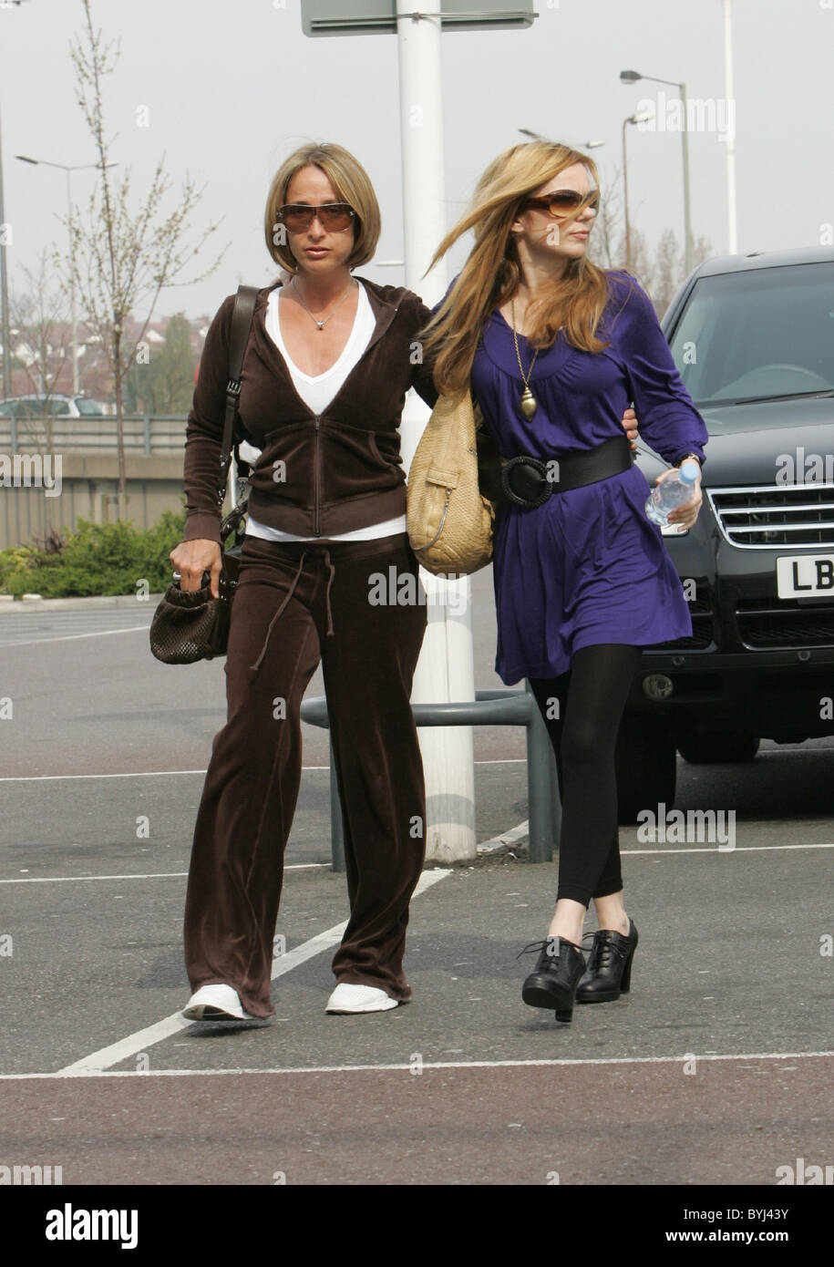 Geri Halliwell shopping with a friend at Brent Cross shopping centre ...
