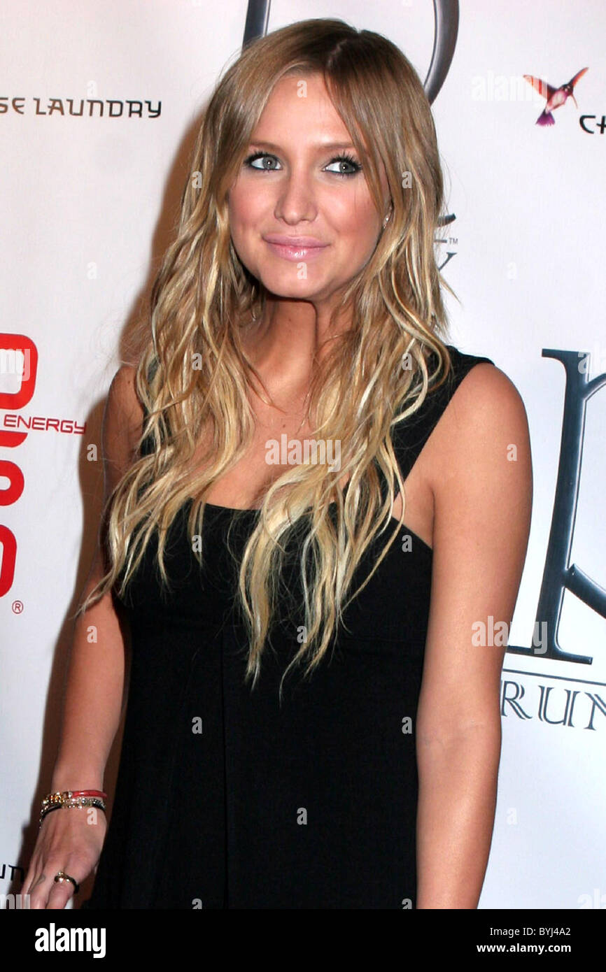 Ashlee Simpson at the grand opening of Runway nightclub, which she co ...