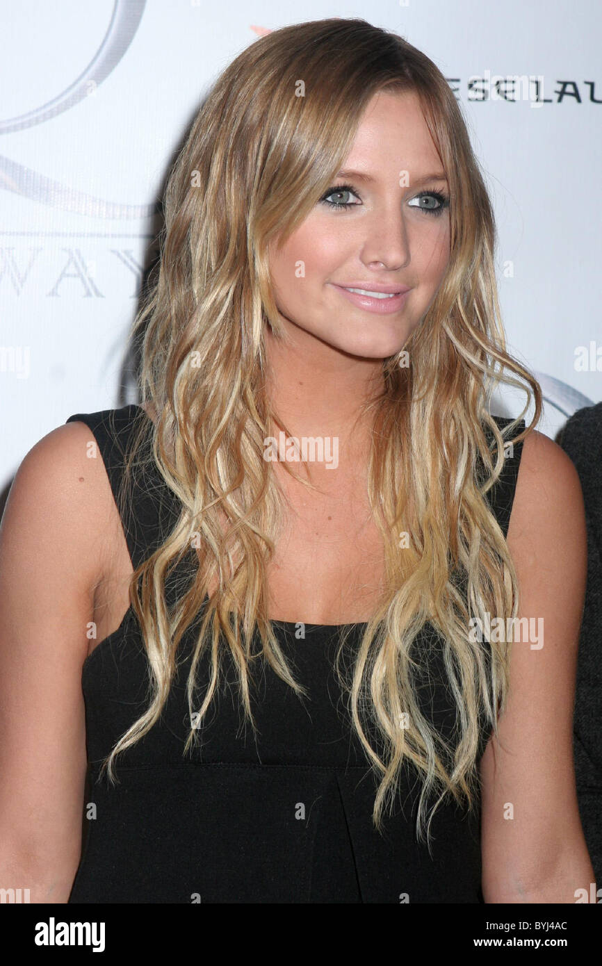 Ashlee Simpson at the grand opening of Runway nightclub, which she co ...