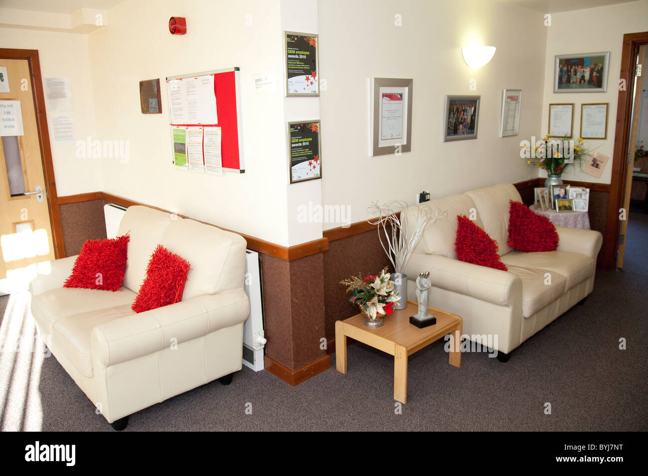 A foyer reception area England UK Stock Photo - Alamy