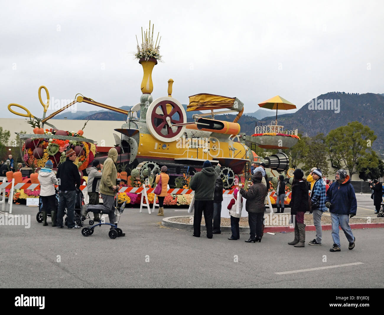 Rose Parade float viewing on January 2, 2011 one day following the ...