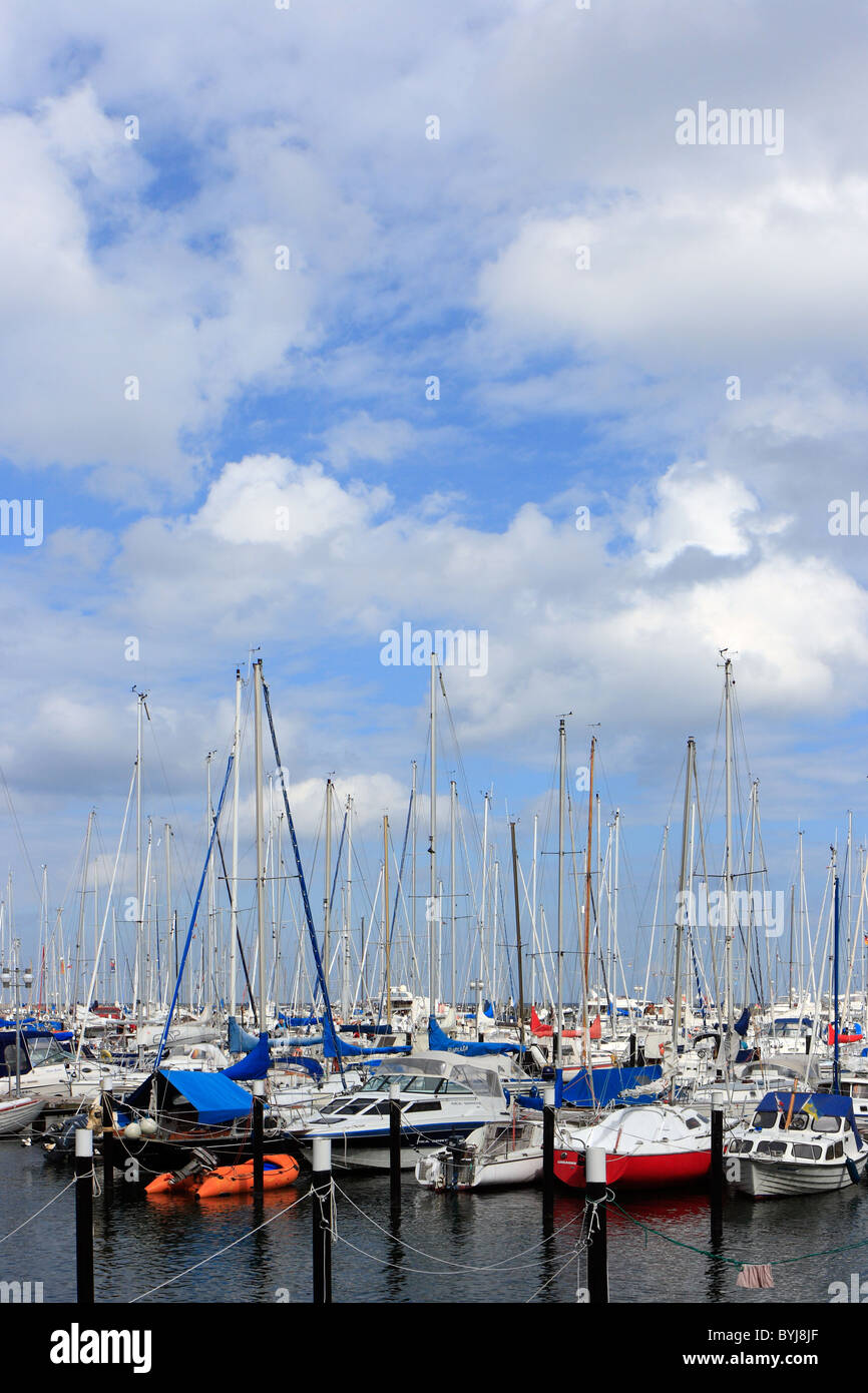 A marina, Damp, Germany Stock Photo - Alamy