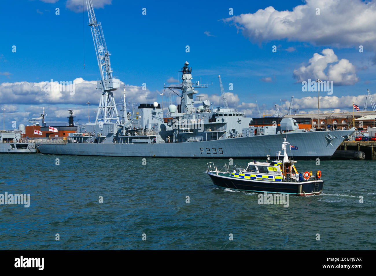 The Royal Navy Type 23 (Duke class) frigate HMS RICHMOND in Portsmouth ...