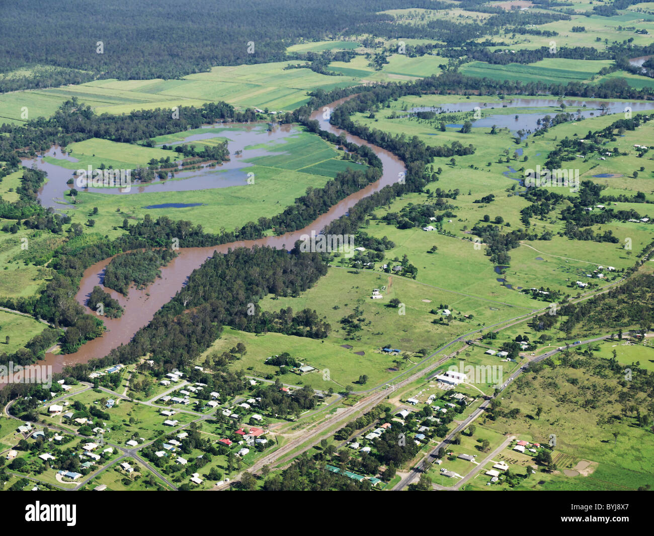 mary river floods Stock Photo - Alamy