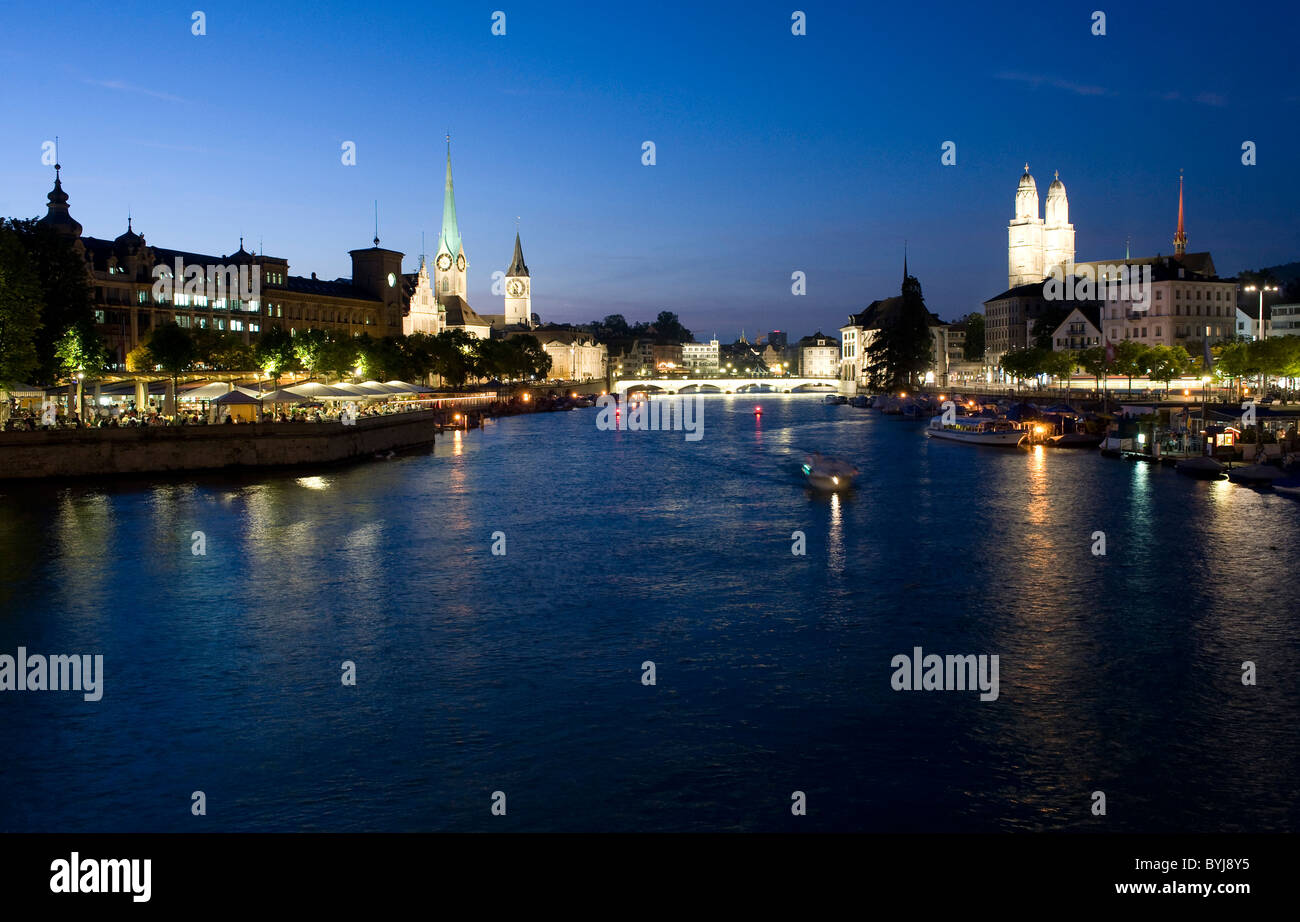 Sunset at lake zurich hi-res stock photography and images - Alamy