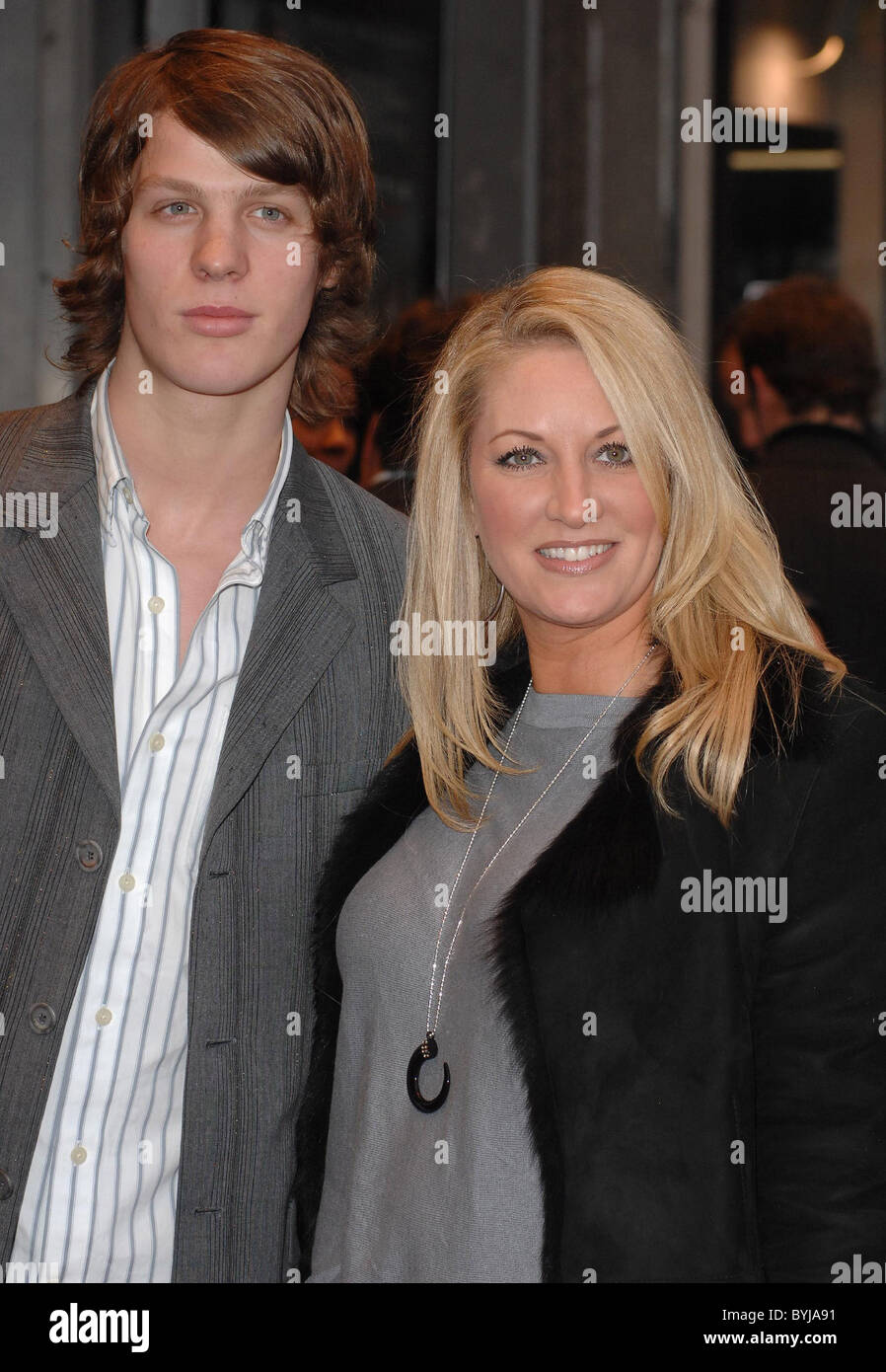 Sarah Bosnich and guest UK film premiere of 'Shooter' at the Odeon West ...