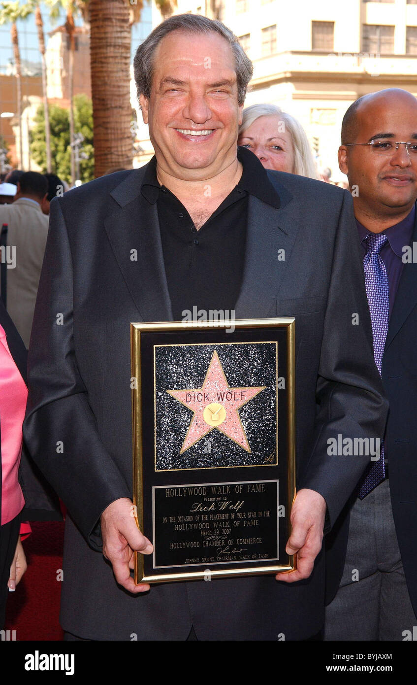 Dick Wolf Dick Wolf receives a star on Hollywood Walk of Fame Hollywood ...