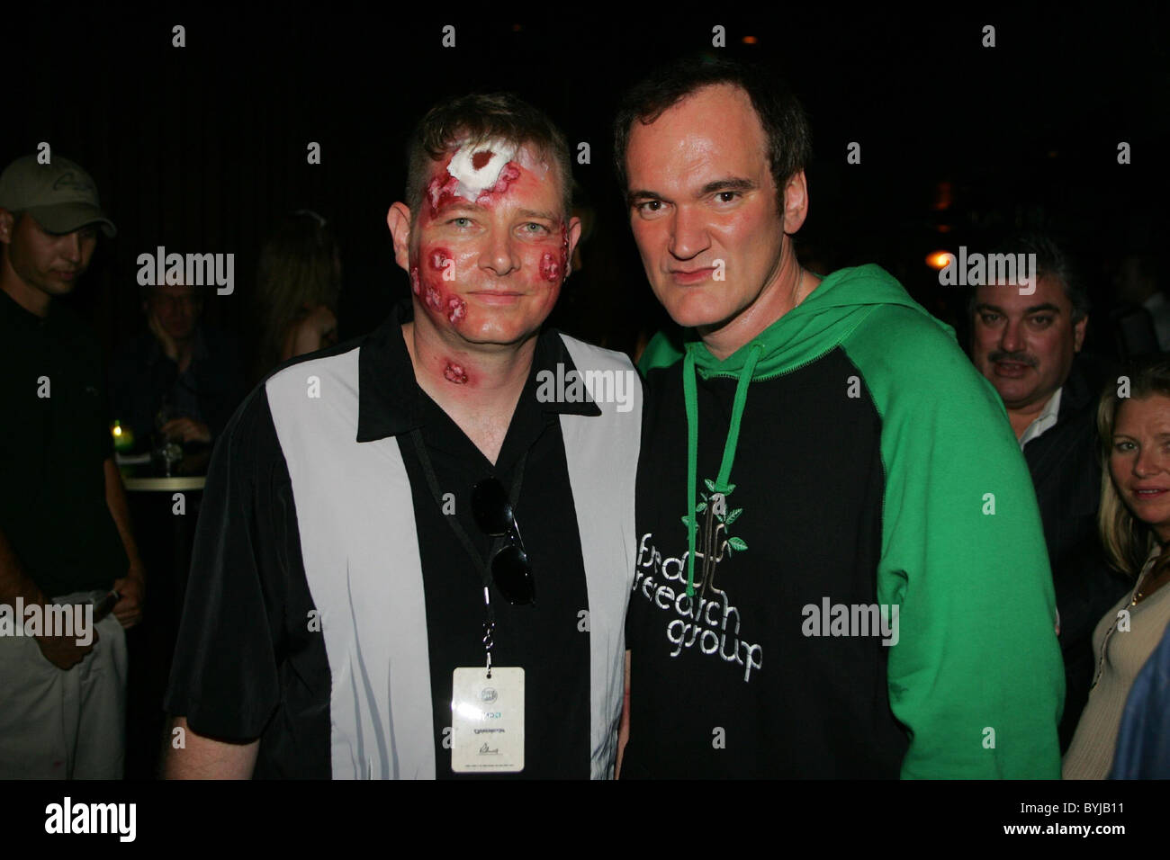 Quentin Tarantino and fan Premiere of 'Grindhouse' held at the ...