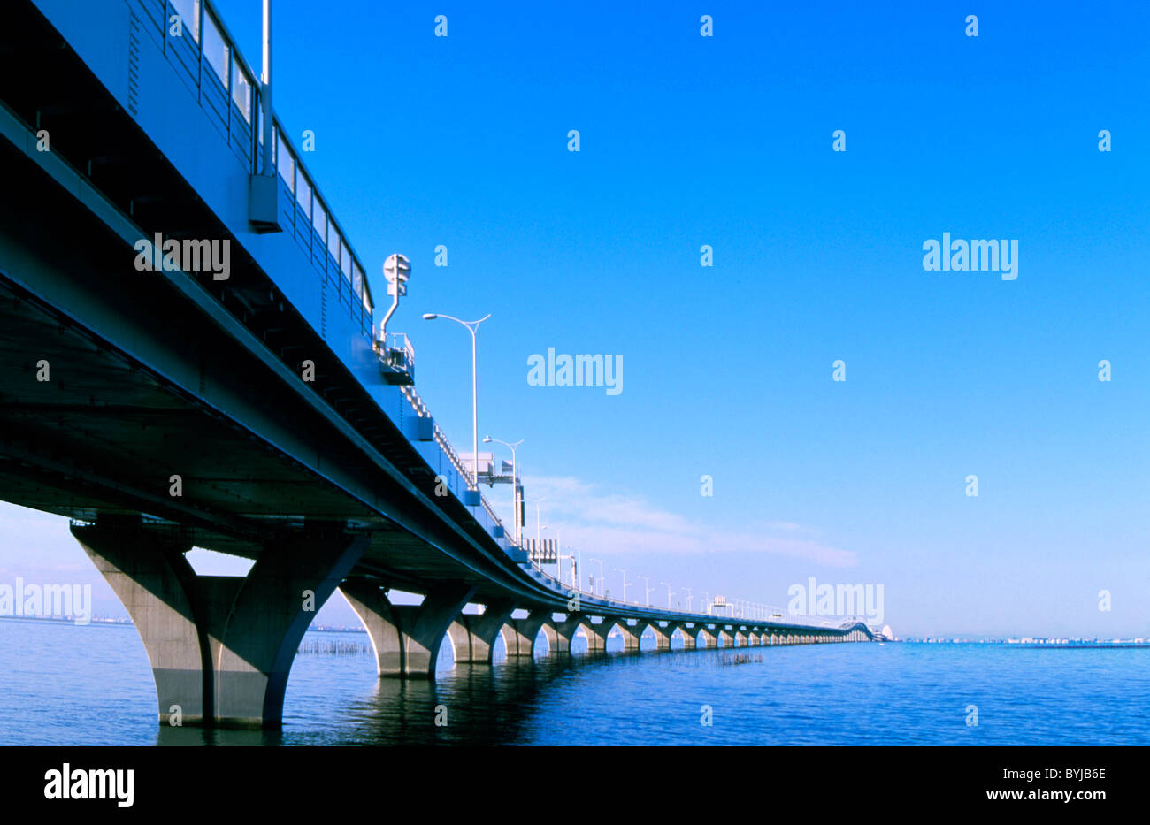 Tokyo Bay Aqua Line Bridge Architecture Sky Cloud Stock Photo - Alamy