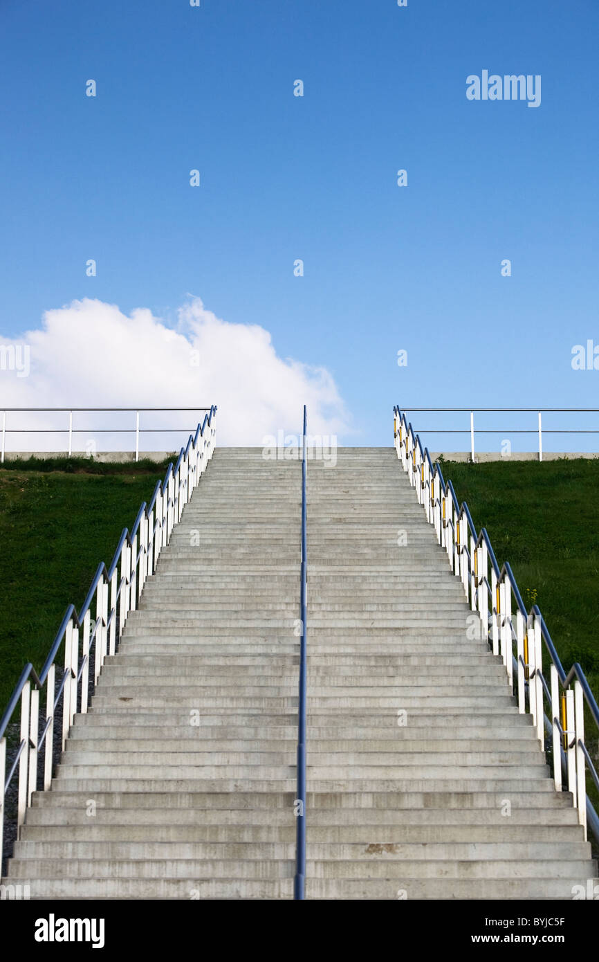 Set of stairs, outdoors, low angle view Stock Photo - Alamy