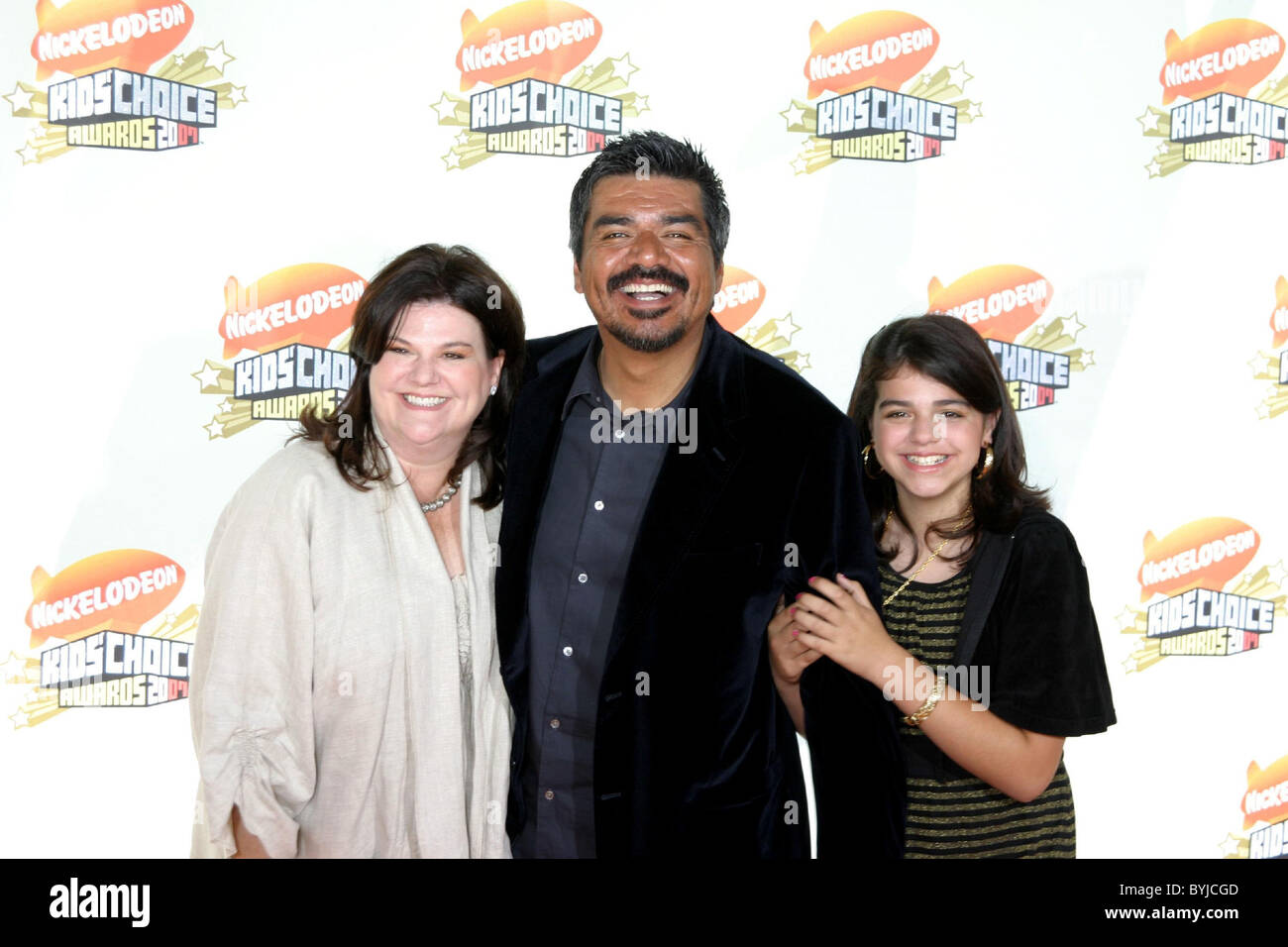 George Lopez with his wife Ana Serrano and daughter Nickelodeon's 20th ...