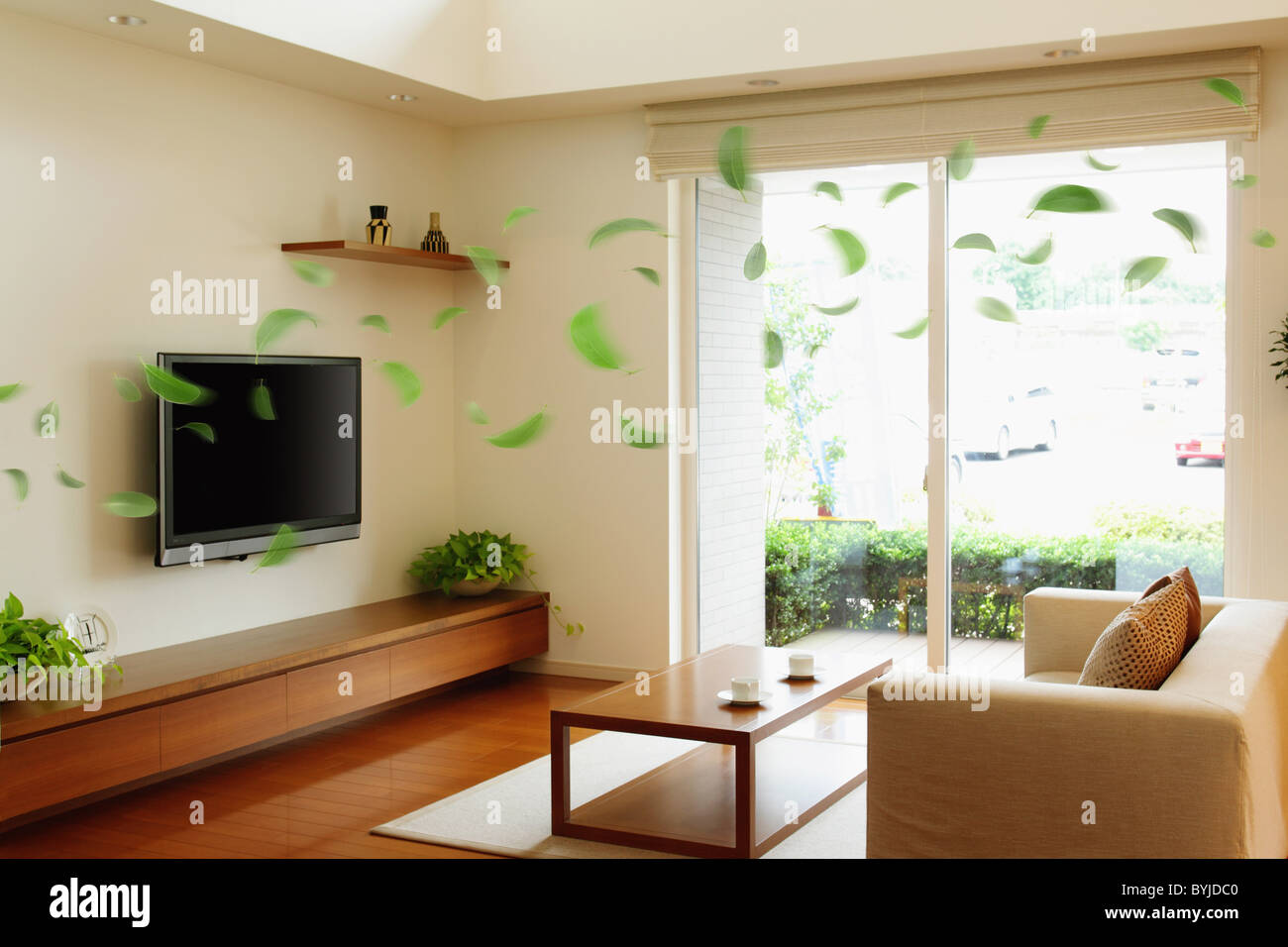 Simple Modern Living Room Stock Photo - Alamy