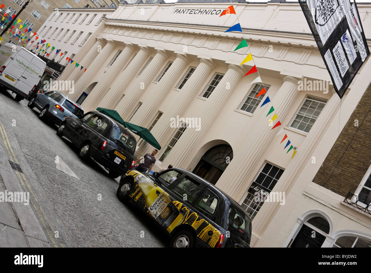 The annual Motcomb Street Party decorated for the event Stock Photo - Alamy