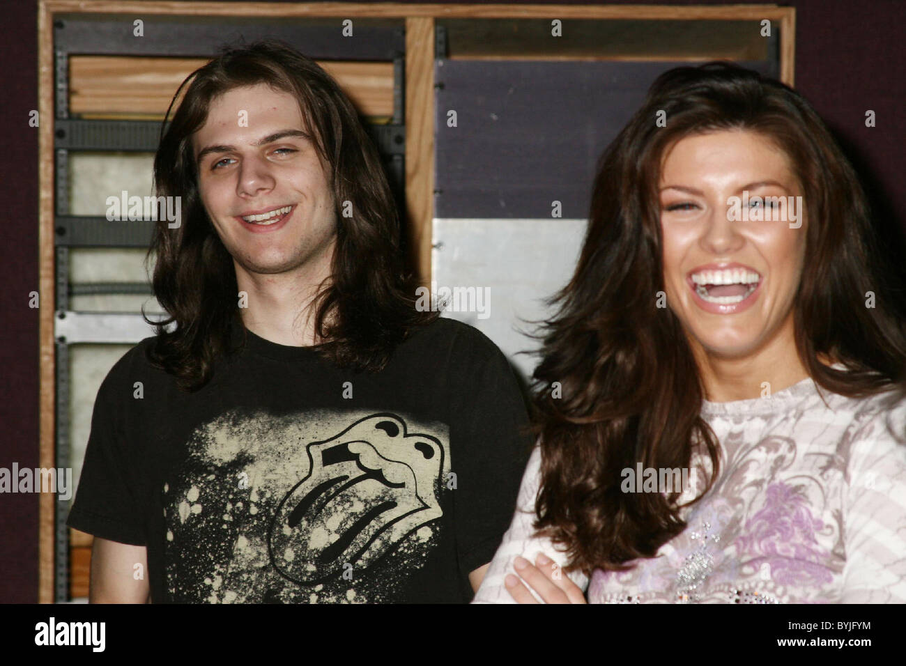 Greg Loesch of The Hills and Brandi Williams 'The Hills' Recording Session and Press Conference ...