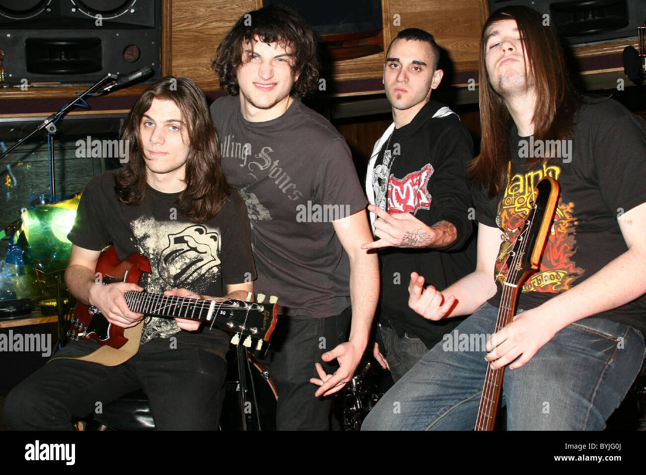 (l-r) Greg Loesch, Matt Einstein, Dan Ink and Joe Noval of The Hills ...