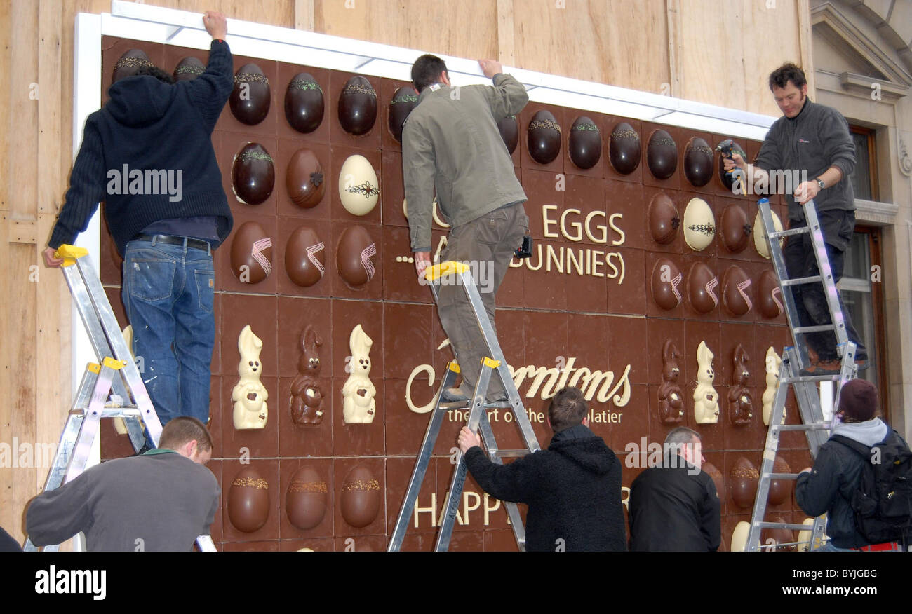 World's first edible billboard is erected at Thorntons chocolatier at ...