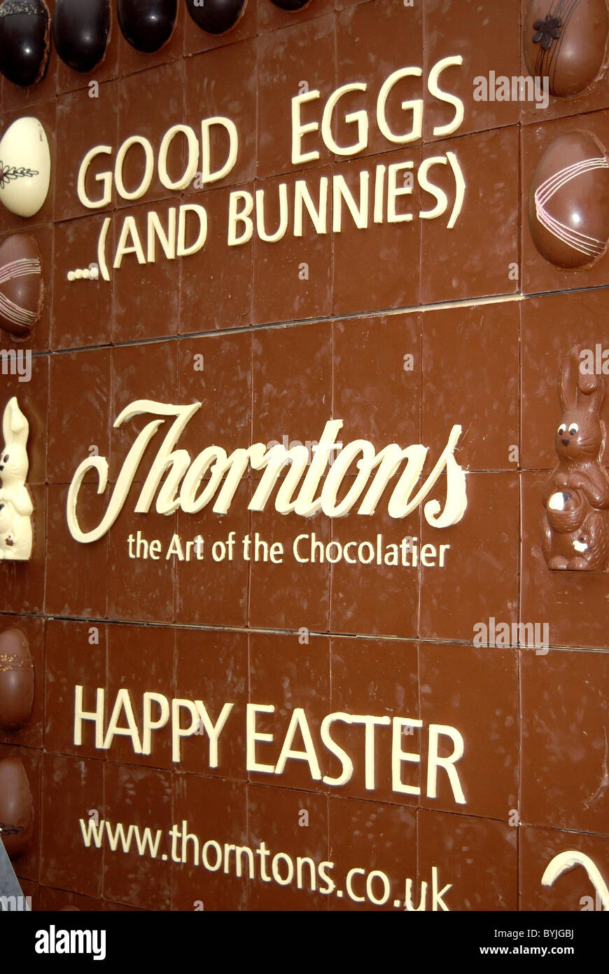 World's first edible billboard is erected at Thorntons chocolatier at ...