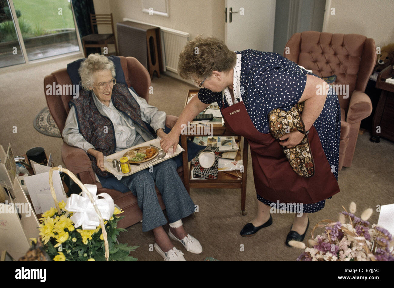 Carer and client hi-res stock photography and images - Alamy