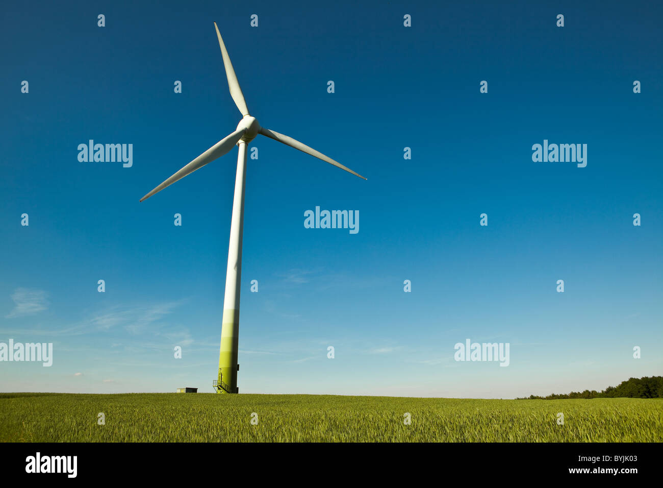 Wind Turbine - alternative and green energy source Stock Photo - Alamy