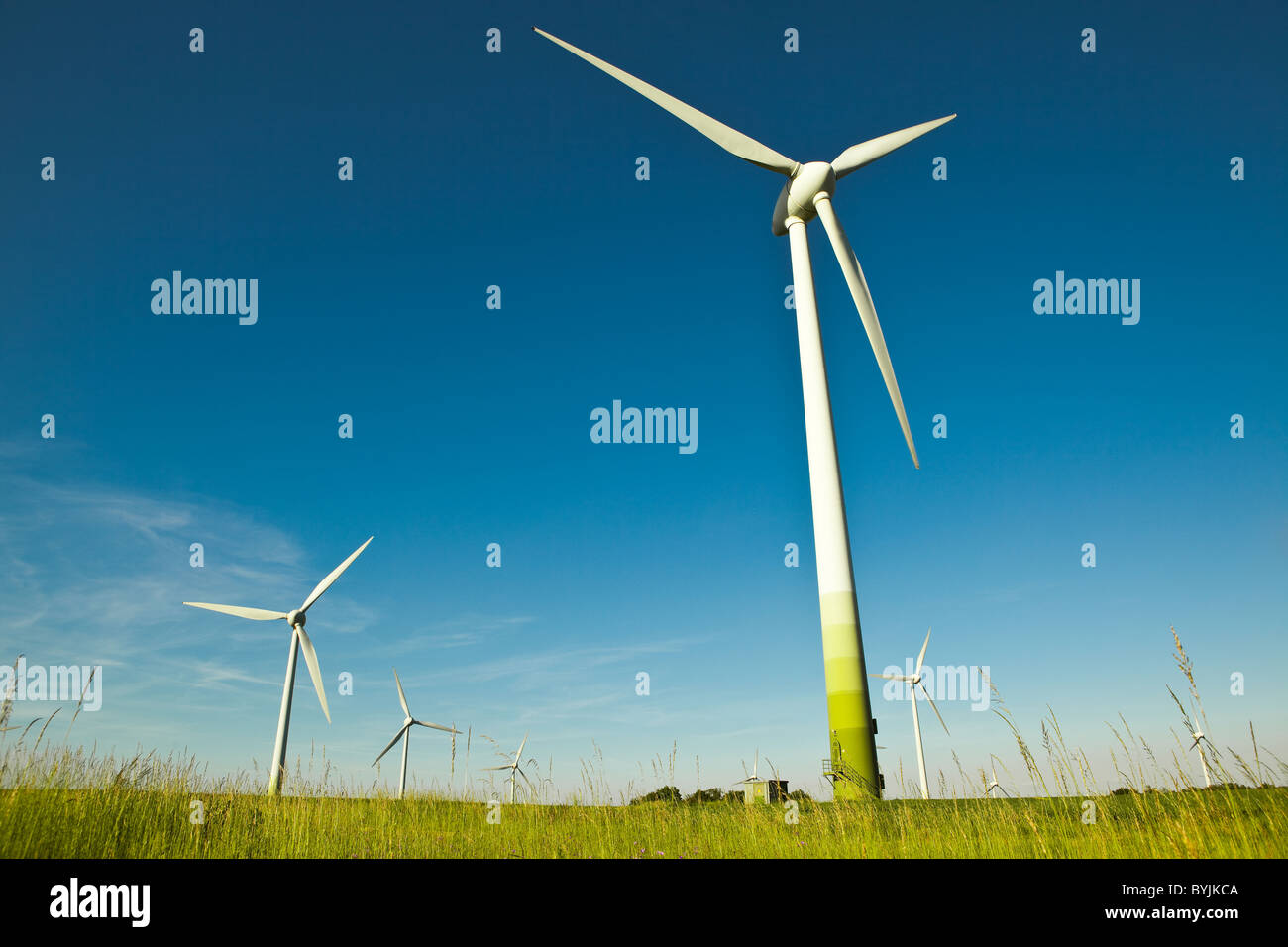 Wind Turbine - alternative and green energy source Stock Photo - Alamy