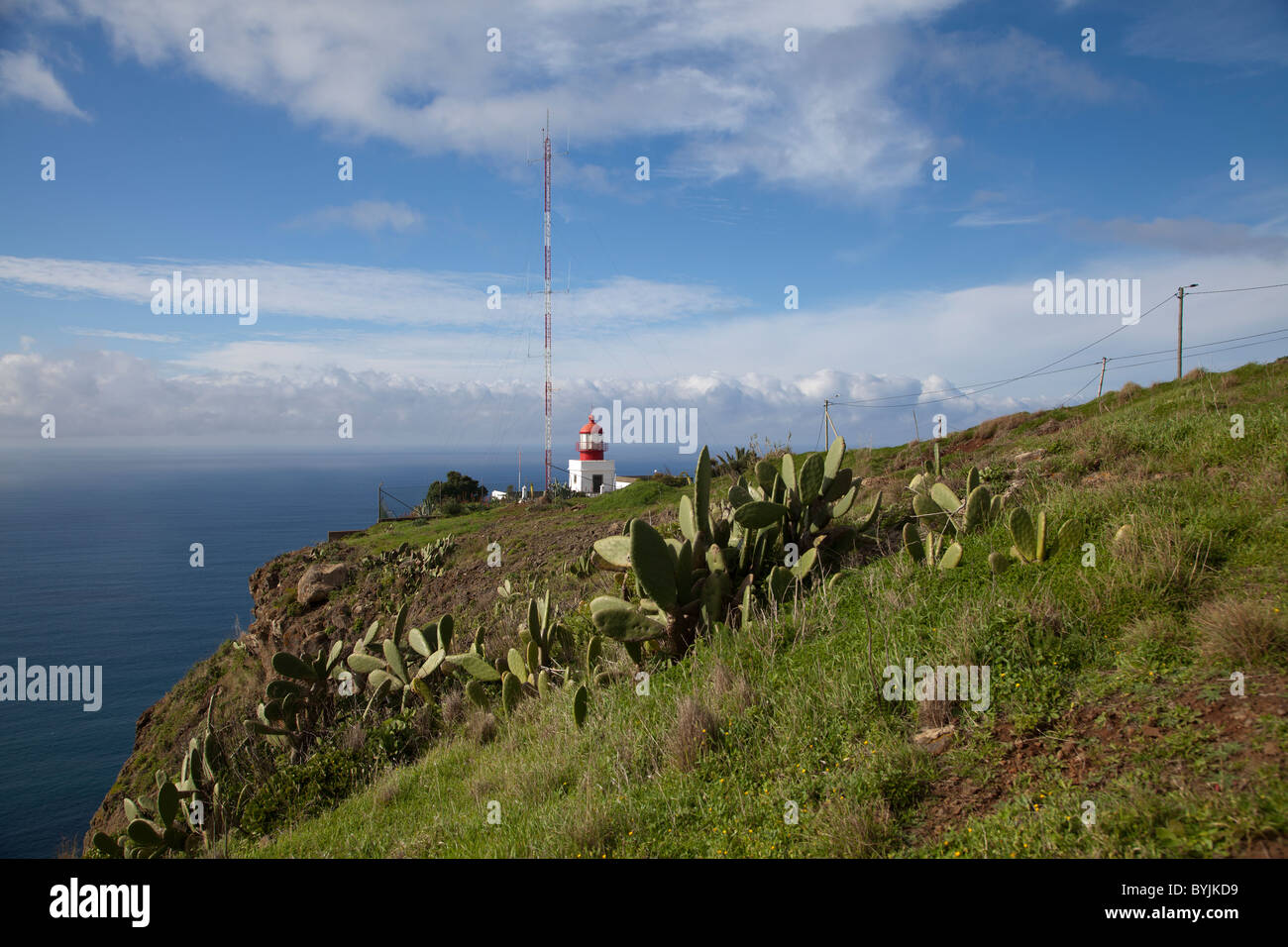The lighthouse at Ponta do Pargo Madeira Stock Photo - Alamy
