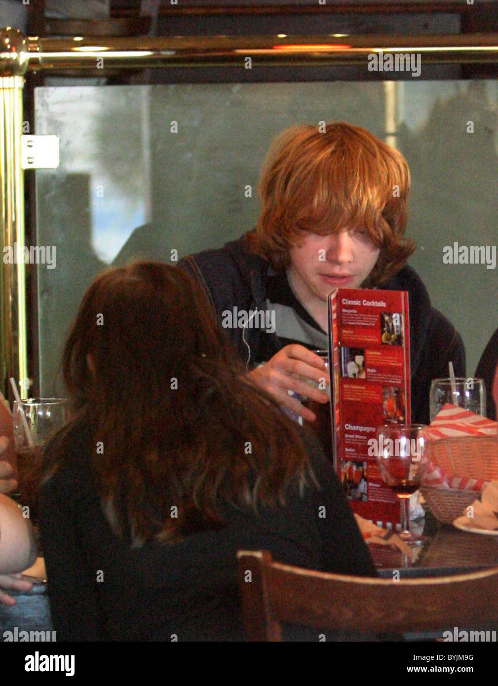 Rupert Grint attends his sister Charlotte's 7th birthday party at T.G.I ...