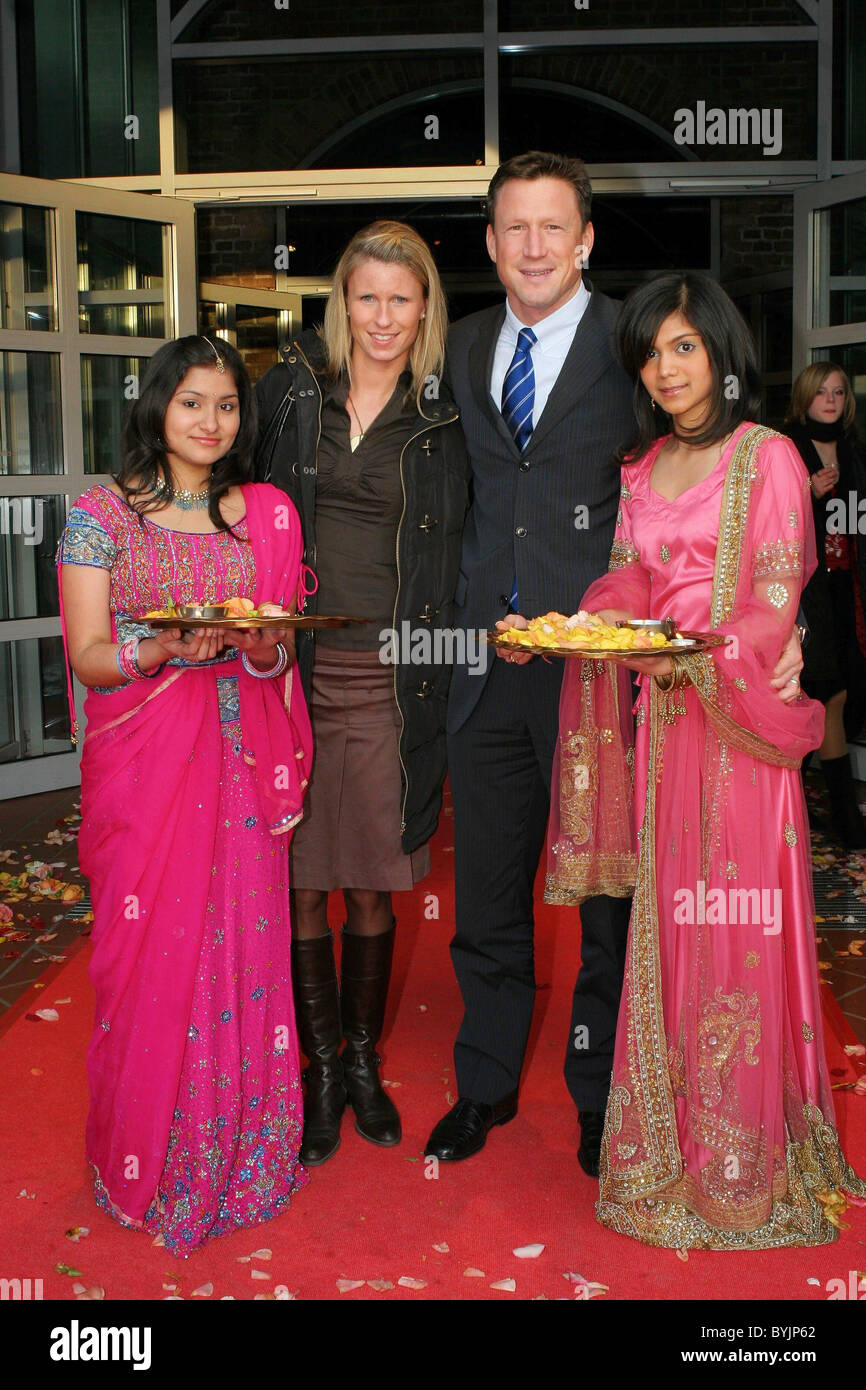 Christian Keller and fiancee Annika Wasmuth Premiere "Bollywood - The ...