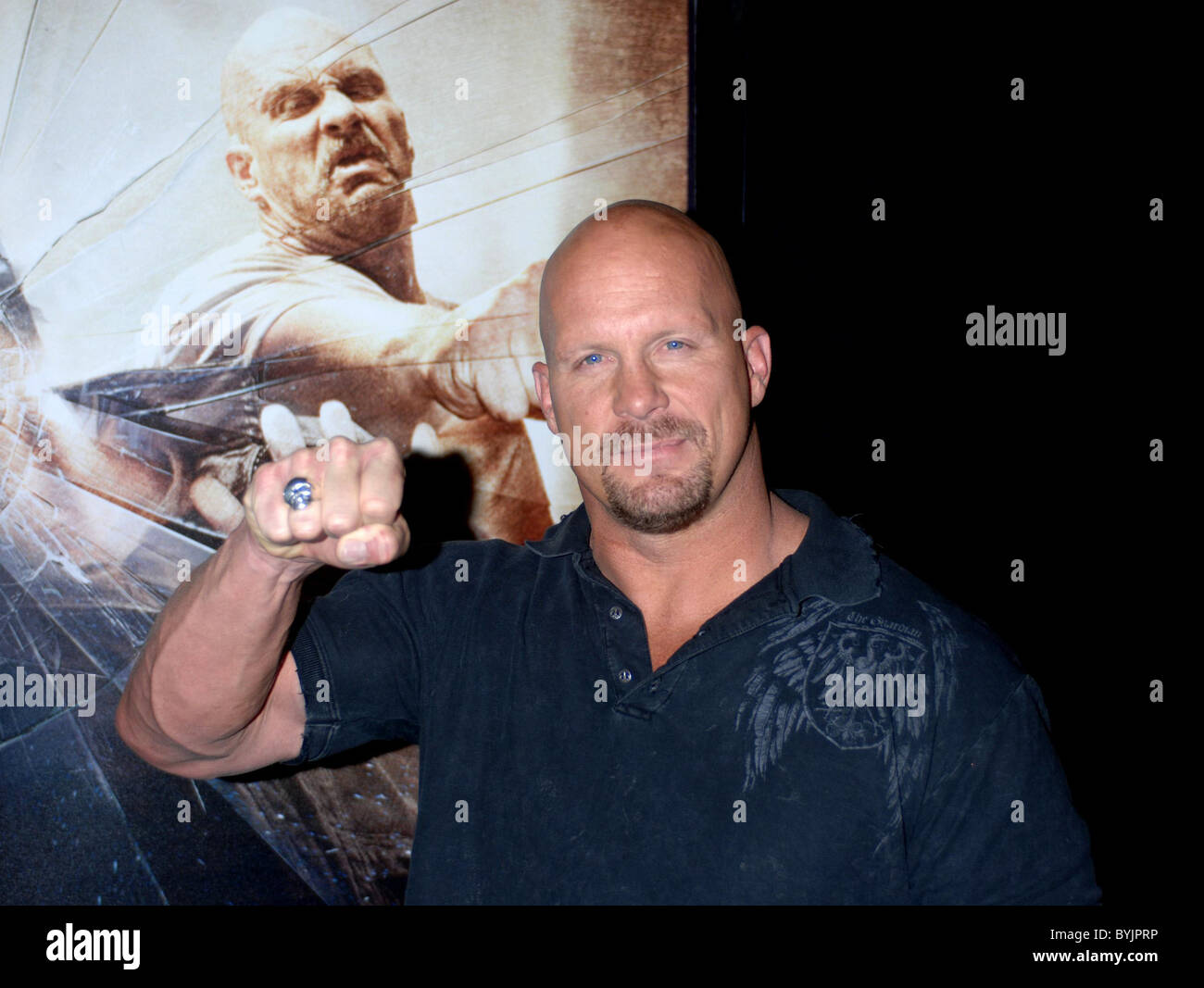 Steve Austin cast and crew Screening of "The Condemned" held at ...