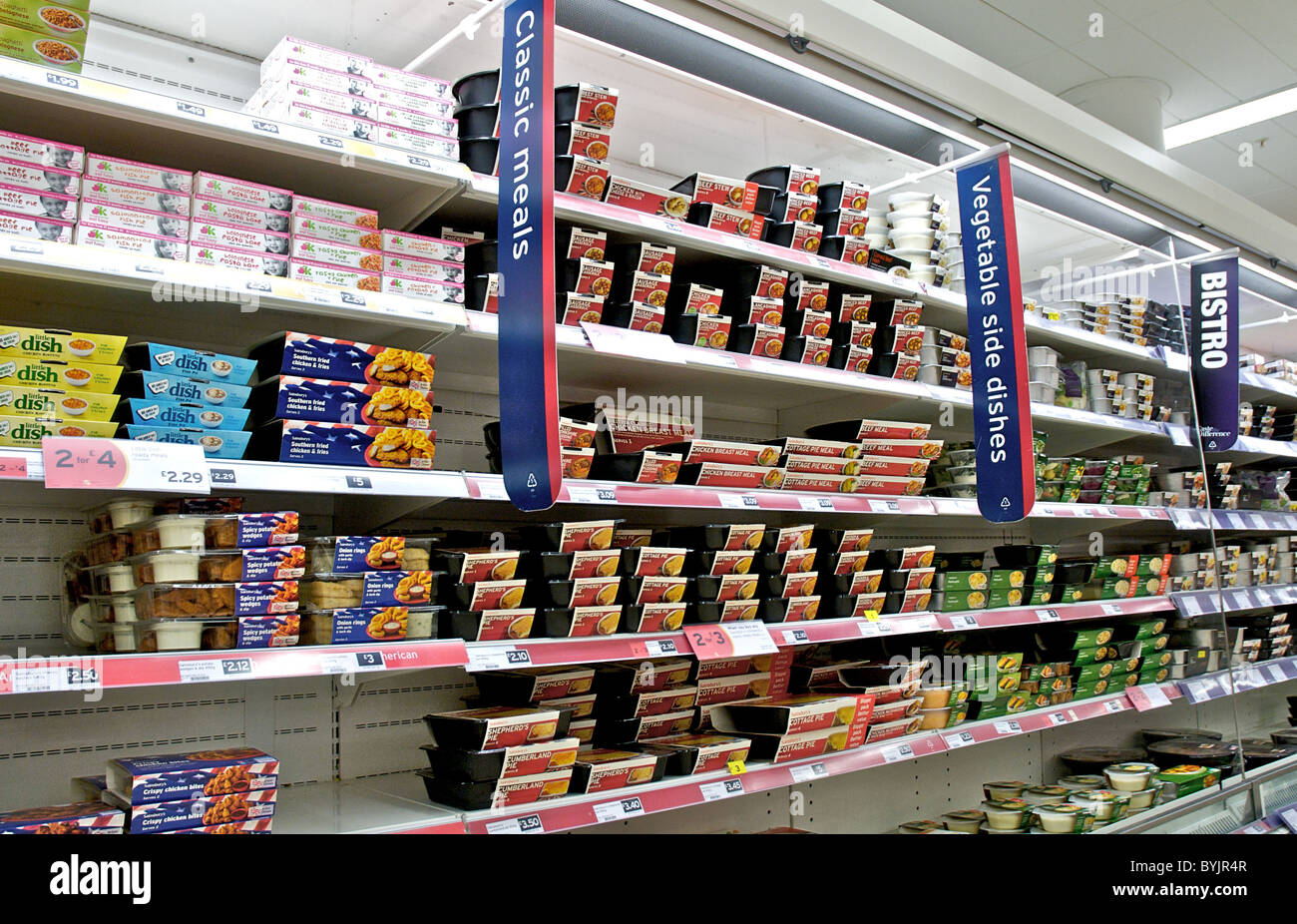 Interior of large store showing the wide range of merchandise available ...