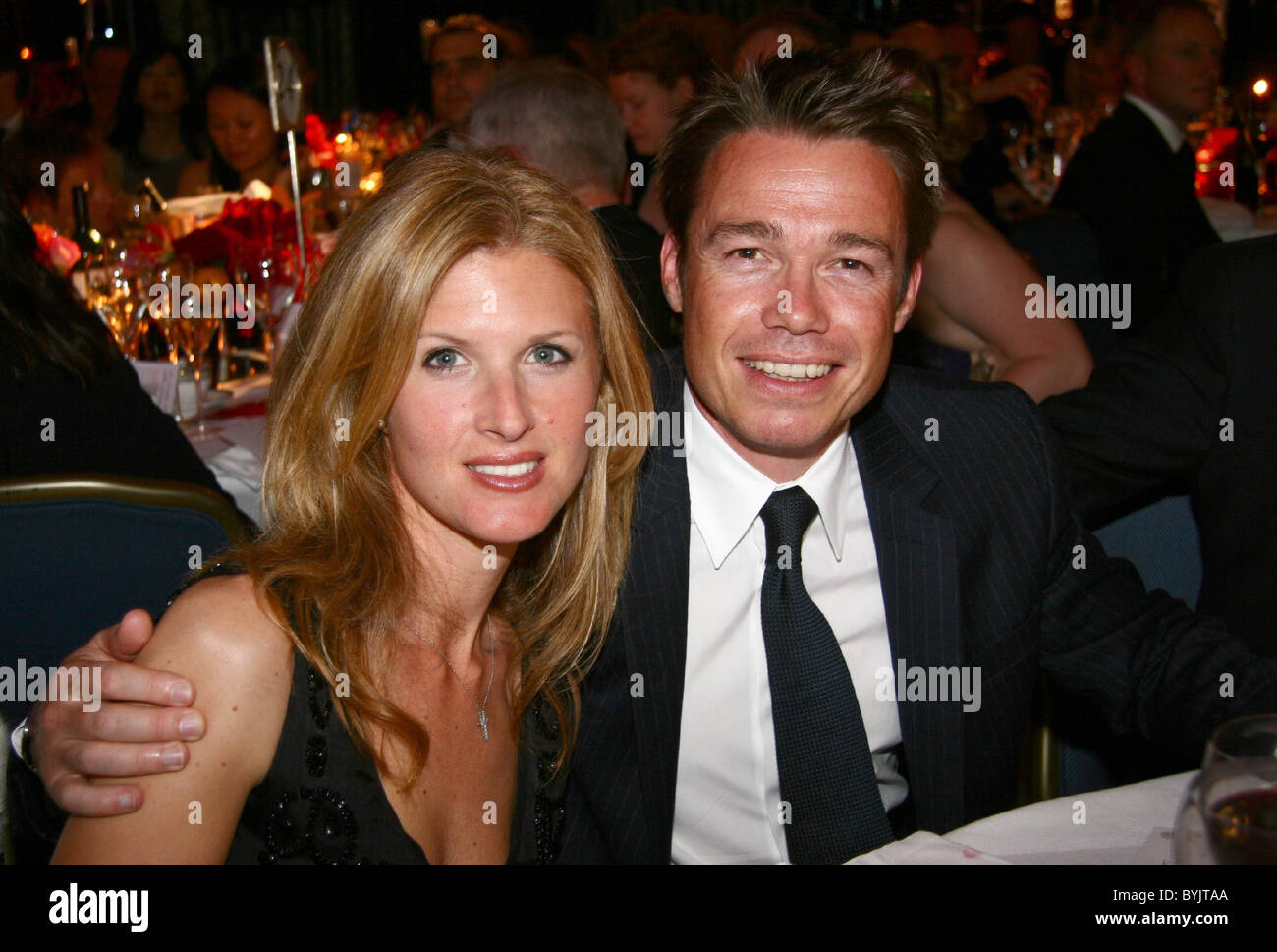 Graeme Le Saux and wife Fifi Perfume Awards at the Dorchester Hotel ...