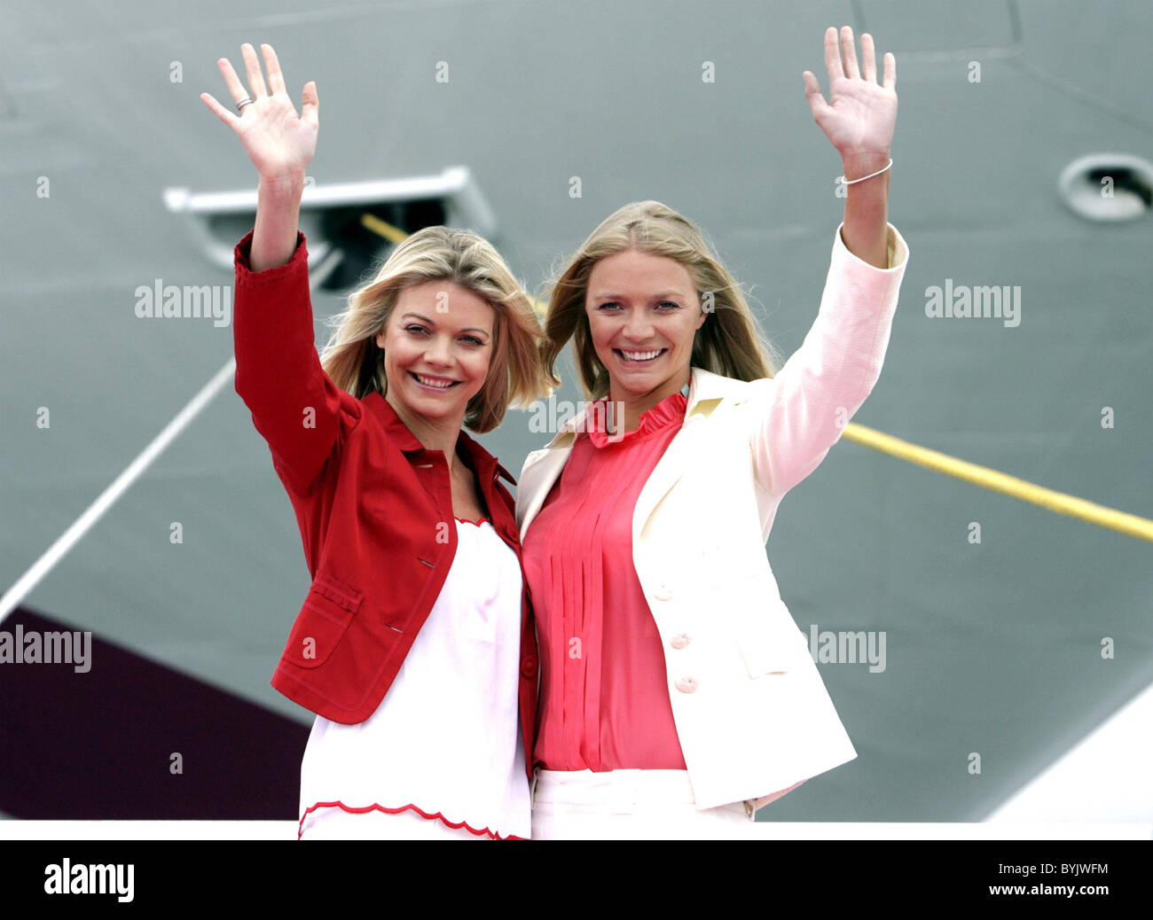 Jemma Kidd and Jodie Kidd attending the naming and launch of Ocean ...