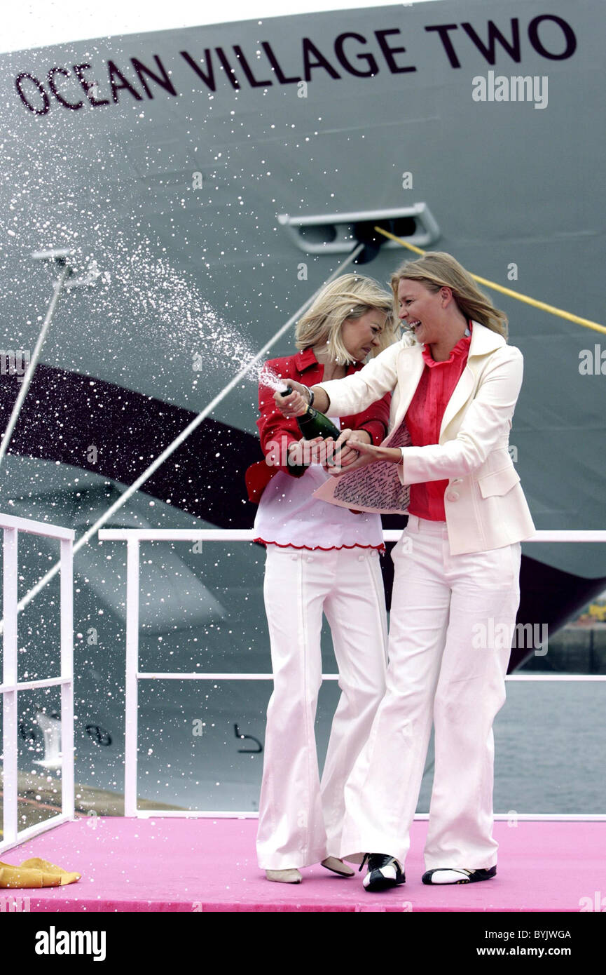 Jemma Kidd and Jodie Kidd attending the naming and launch of Ocean ...