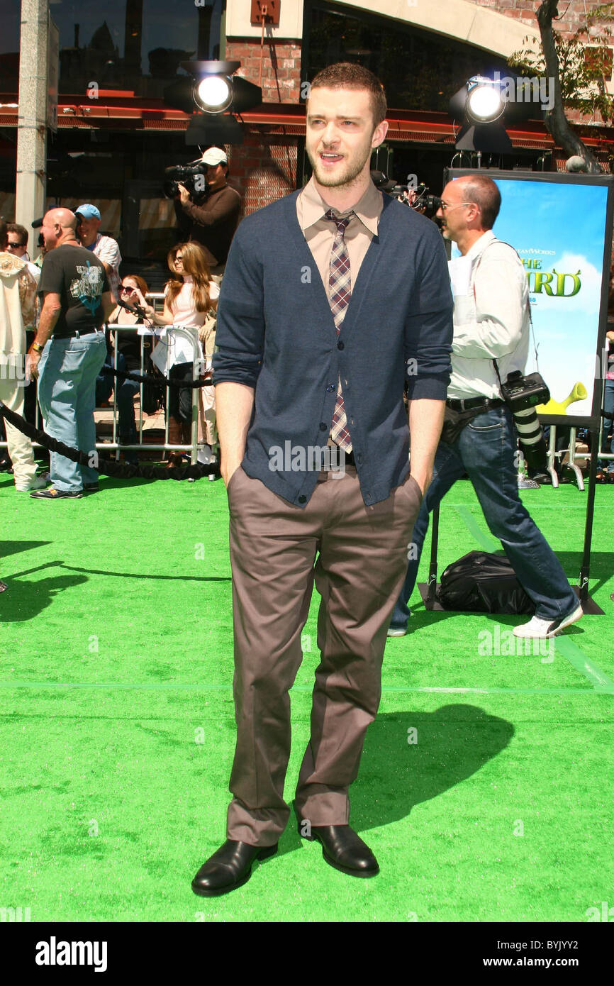 Justin Timberlake "Shrek the Third" Los Angeles Premiere - Green Carpet ...