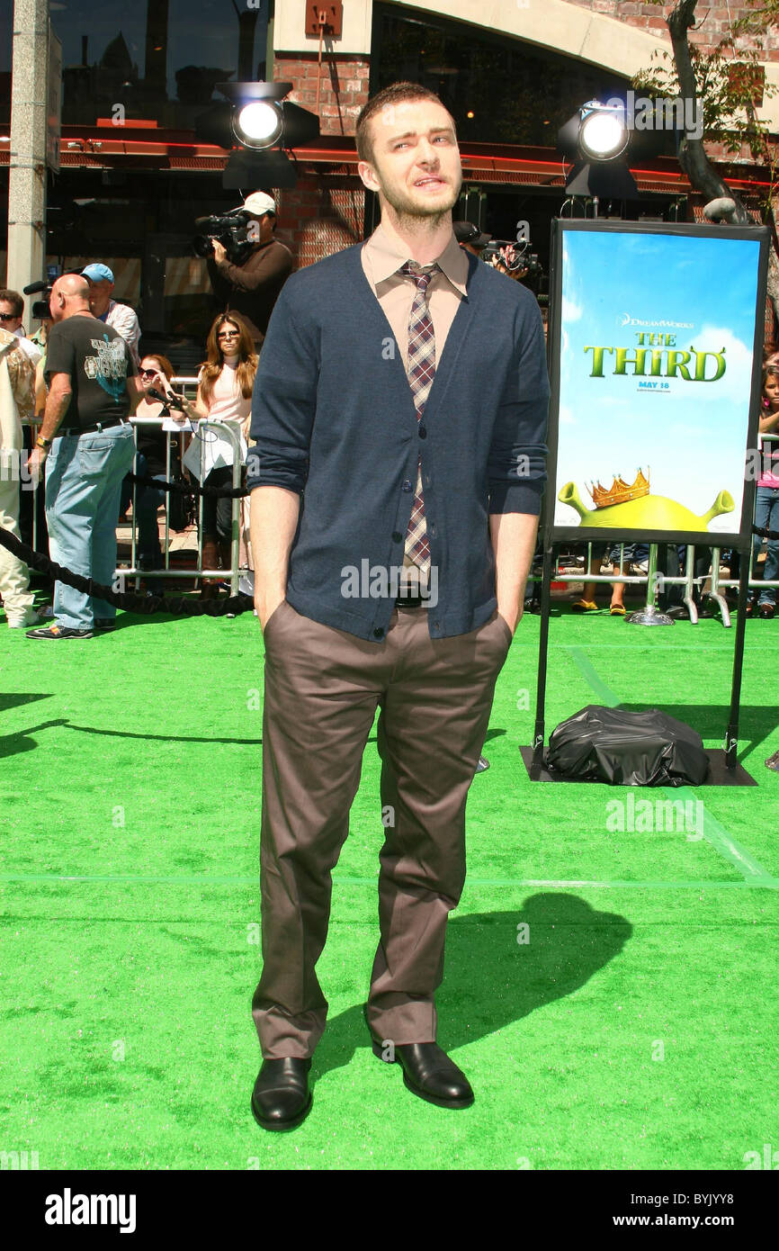 Justin Timberlake "Shrek the Third" Los Angeles Premiere - Green Carpet ...