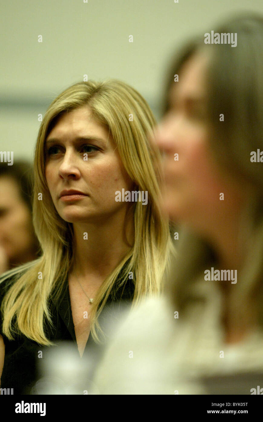 Patrick Tillman's wife at the hearing of the committee investigation ...