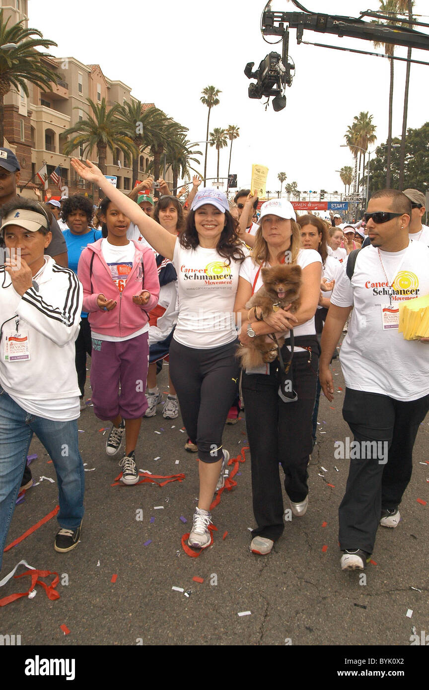 Fran Drescher Revlon Run Walk-Race Start Los Angeles Memorial Coliseum ...