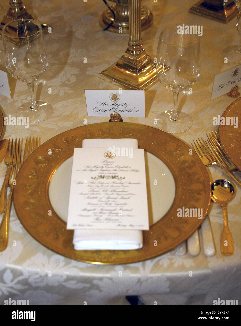 Table Setting The Eisenhower Executive Office Building is decorated for ...